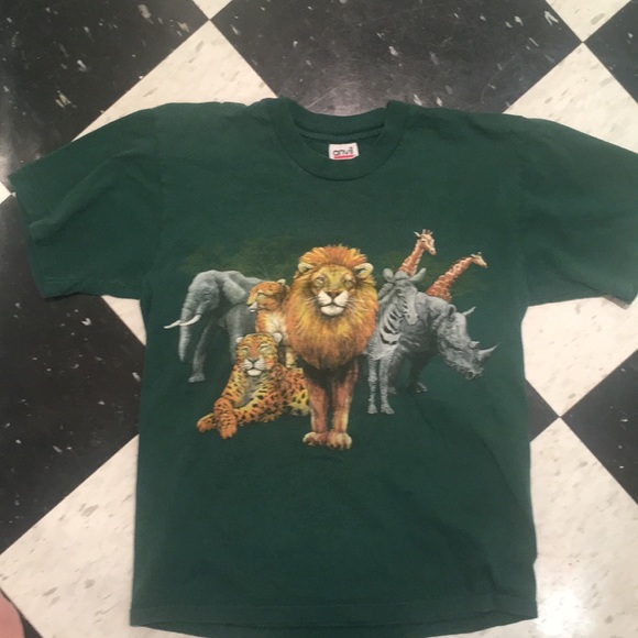 Vintage | Shirts | Jungle Animals Vintage Tee Shirt | Poshmark